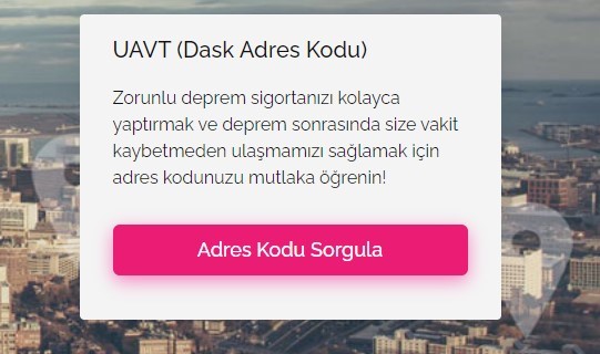 DASK Adres Kodu Sorgulama (NVİ, PTT) | SSK.biz.tr