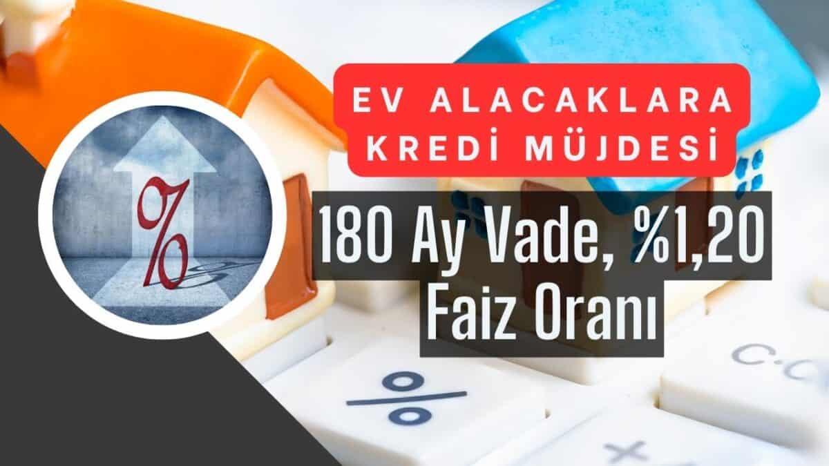 Ev Alacaklara Yeni Konut Kampanyası 180 Ay Vade, 1,20 Faiz Oranı - SSK